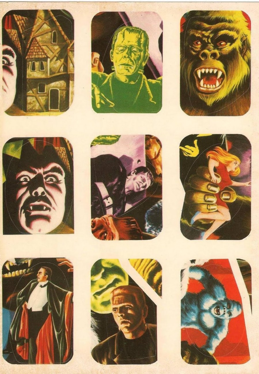 Halloween Countdown: Vintage Monster Stickers – SheWalksSoftly